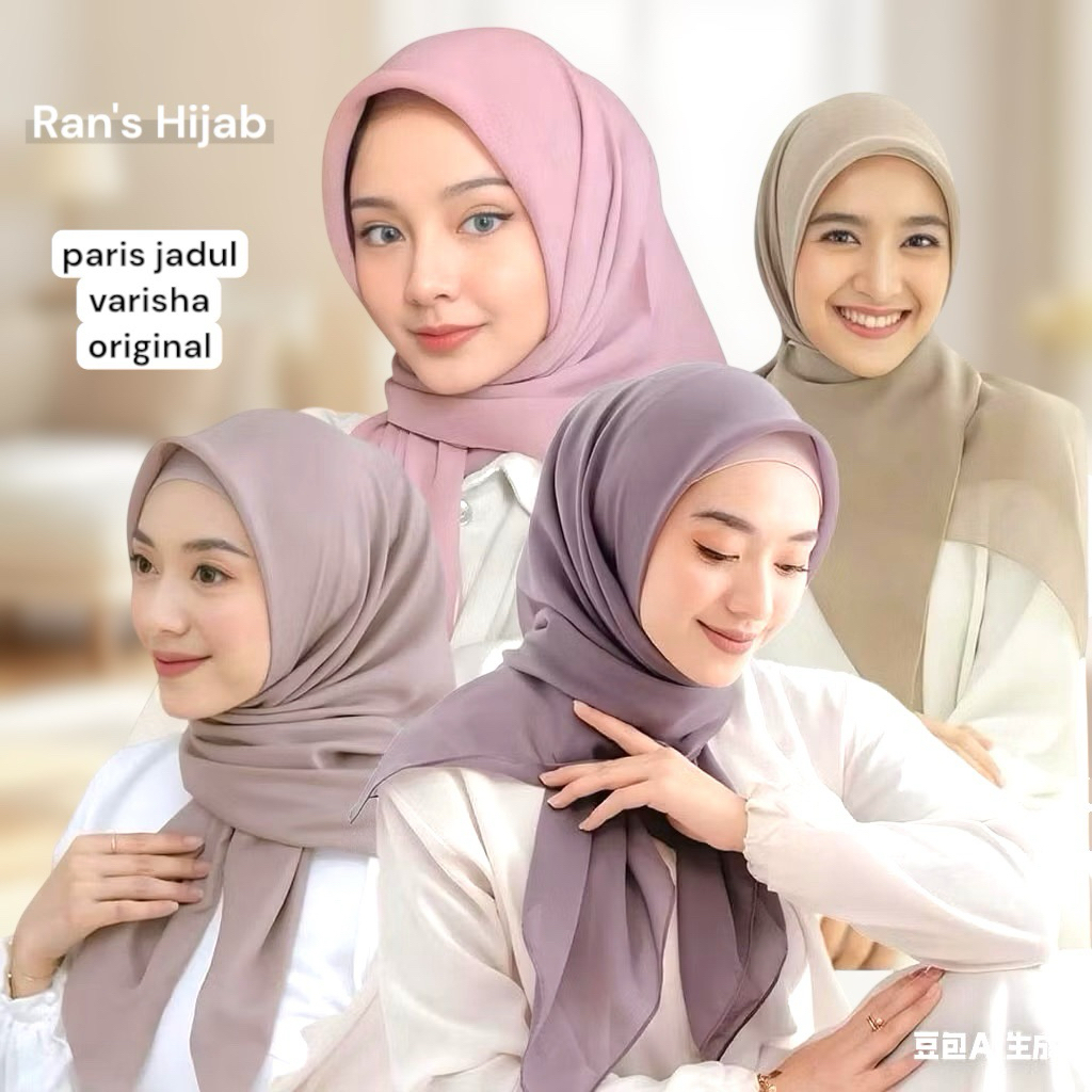 Jual Hijab Paris jadul varisha Segi Empat / Hijab Paris Jadul Jahit ...