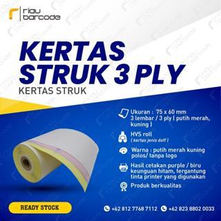 Jual Kertas Struk NCR HVS 3PLY 75X60 Kertas Kasir/Cafe/Resto ...