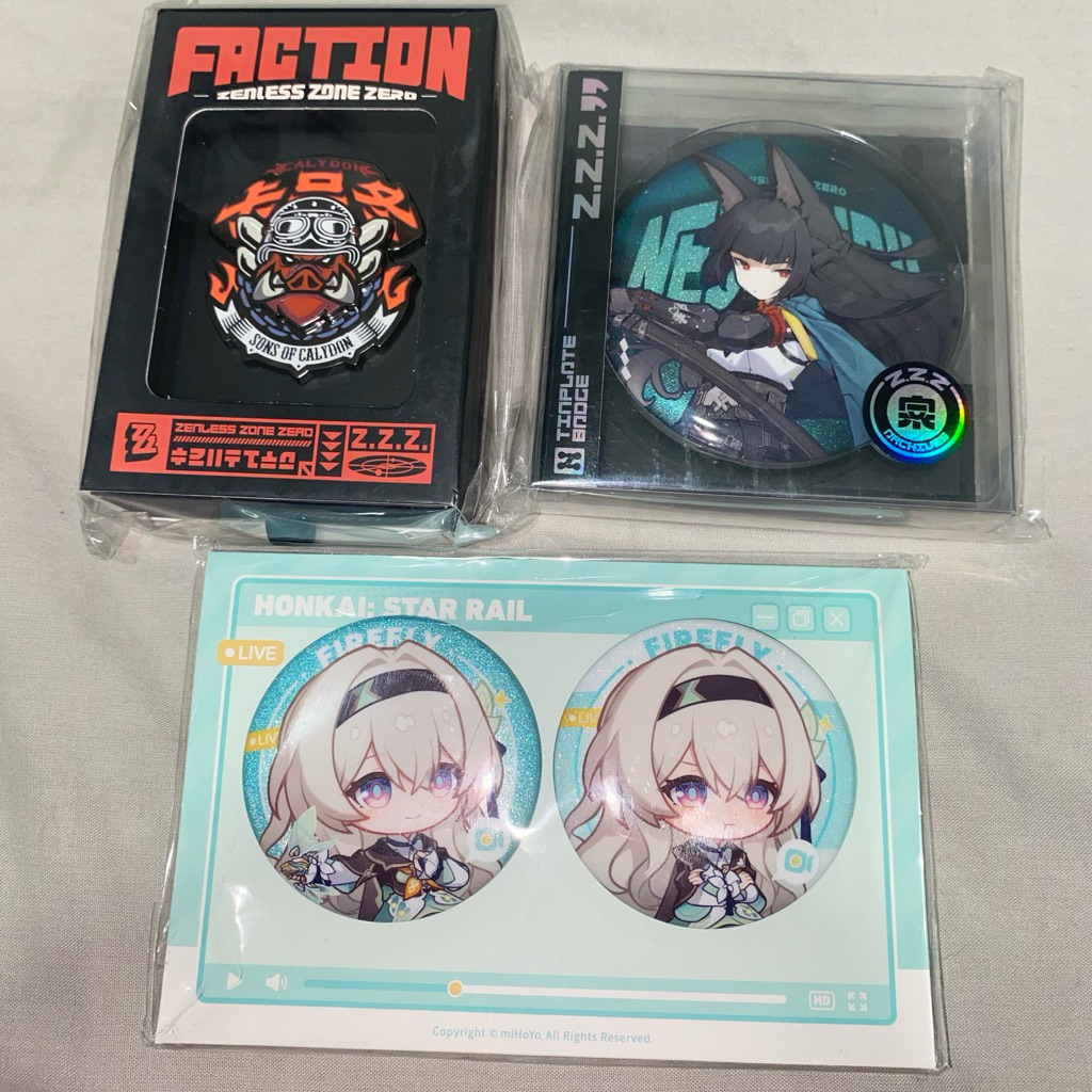 Jual Merchandise Official HoYoFEST 2025 Zzz Badge miyabi HSR Badge ...