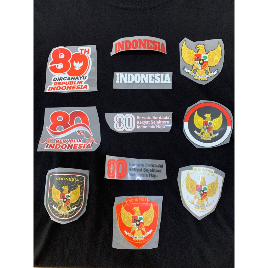 Jual Gunara Stiker Sablon Baju DTF Tema KEMERDEKAAN INDONESIA 2024 ...