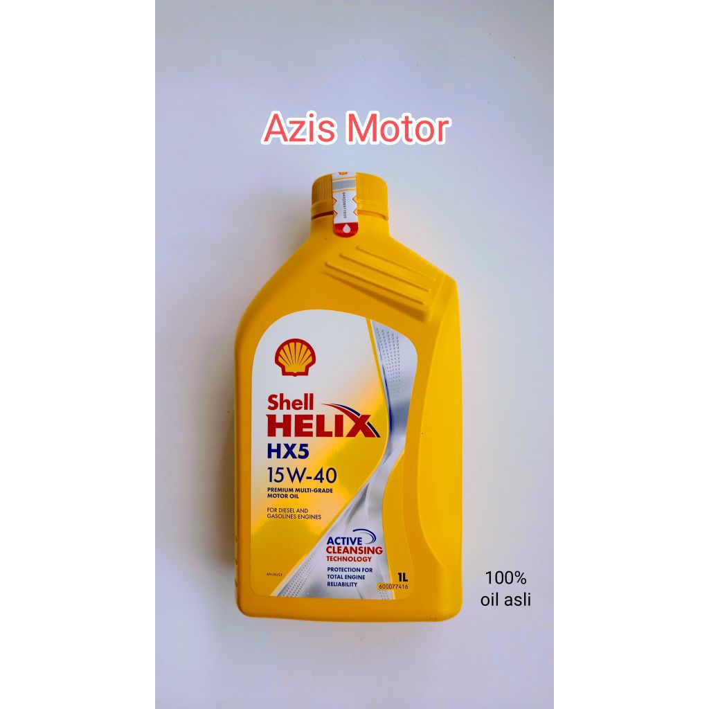 Jual Oil-shell-helix-hx5-15w-40-1L-100%original. | Shopee Indonesia