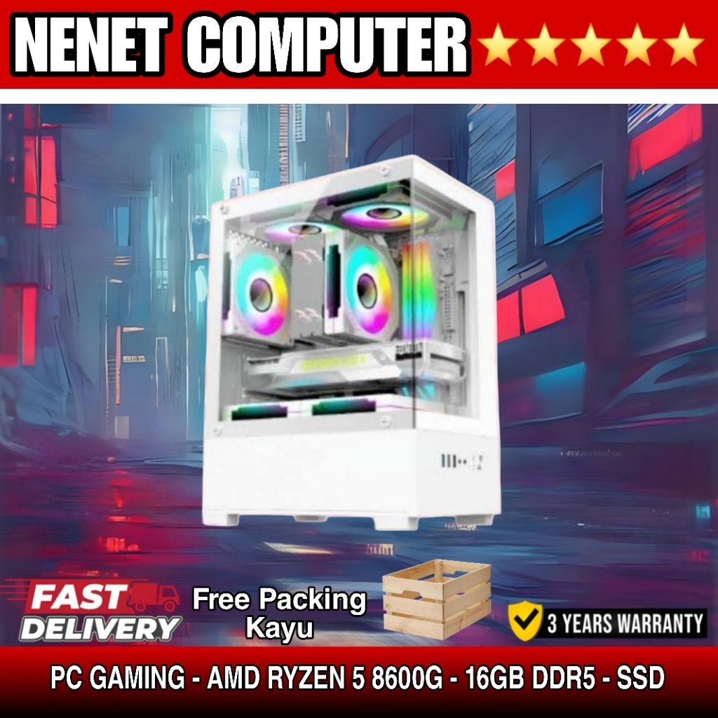 Jual PC Gaming AMD Ryzen 5 8600G | Radeon 760M | 16GB DDR5 | SSD - Siap ...