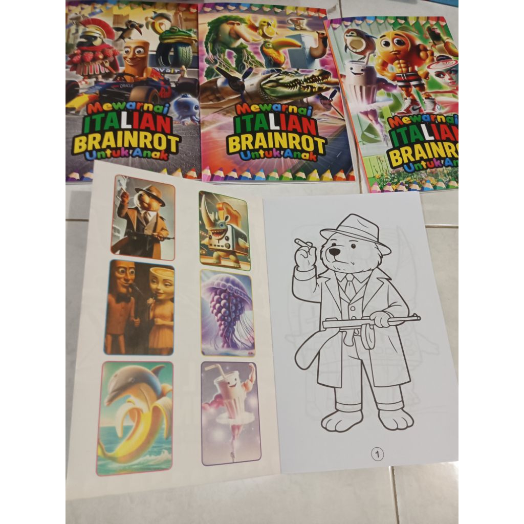 Jual Buku mewarnai anomali tung tung sahur brainrot | Shopee Indonesia