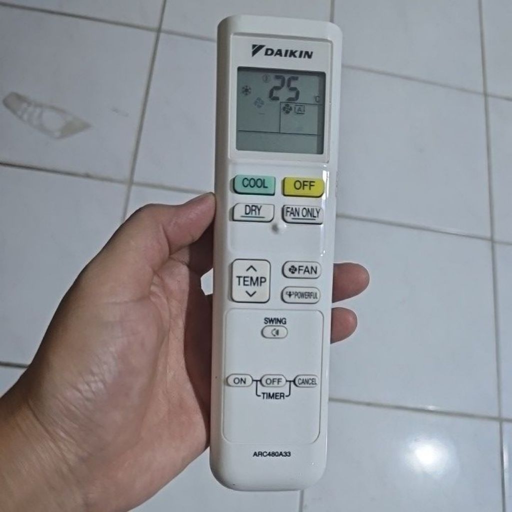 Jual REMOT AC DAIKIN ARC480A33 ORIGINAL | Shopee Indonesia