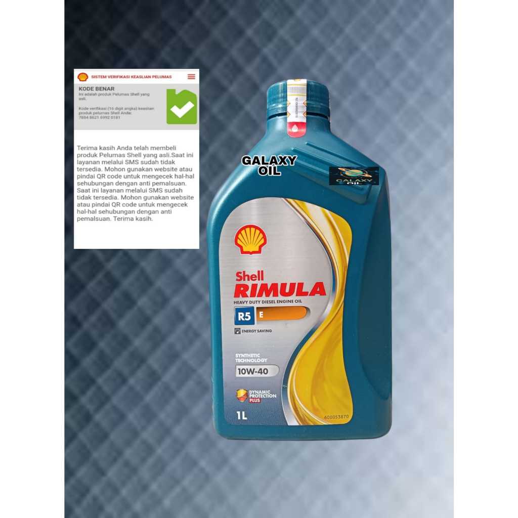 Jual OLI MESIN MOBILSHELL RIMULA R5 E 10W-40 1LITER | Shopee Indonesia