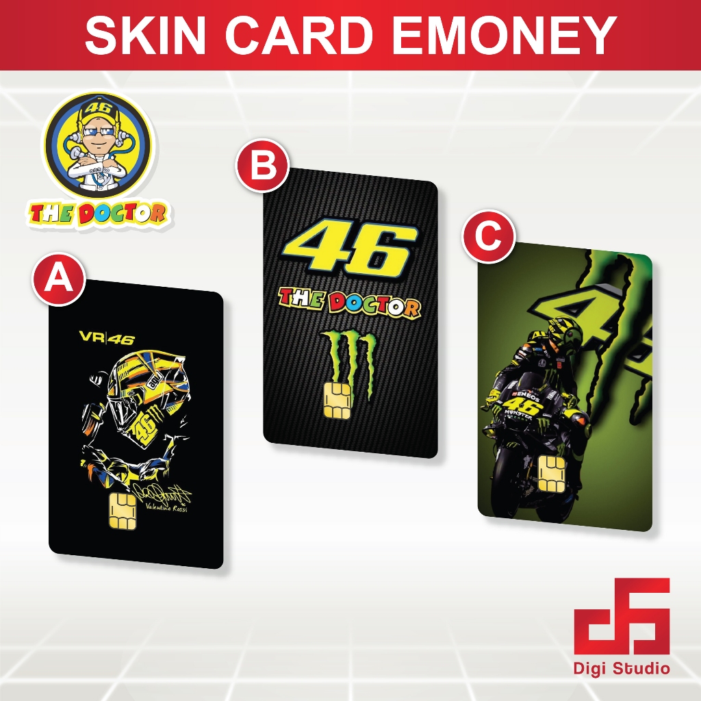 Jual Digi Studio - Skin Card Valentino Rossi - Emoney / Flazz / ATM ...