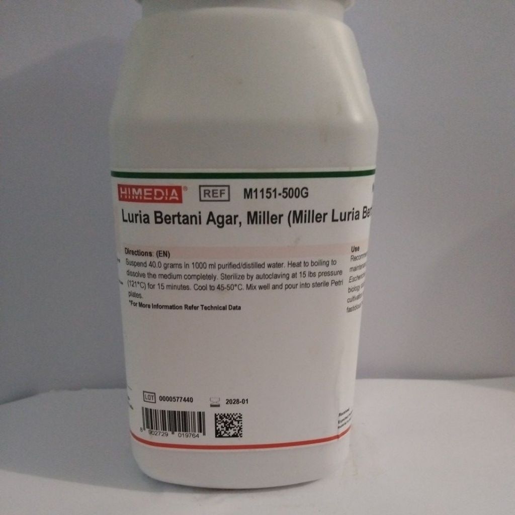 Jual Luria Bertani Agar, Miller(Miller Luria Bertani Agar) | Shopee ...