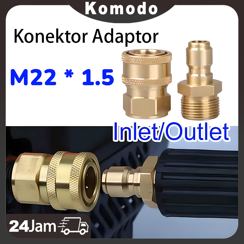 Jual 2PCS Konektor Adaptor M22 *1.5 Perlengkapan Tembaga Sambungan ...