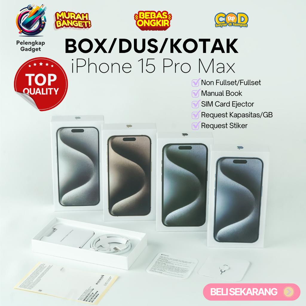 Jual BOX/DUS/KOTAK IP15 PRO MAX | Shopee Indonesia