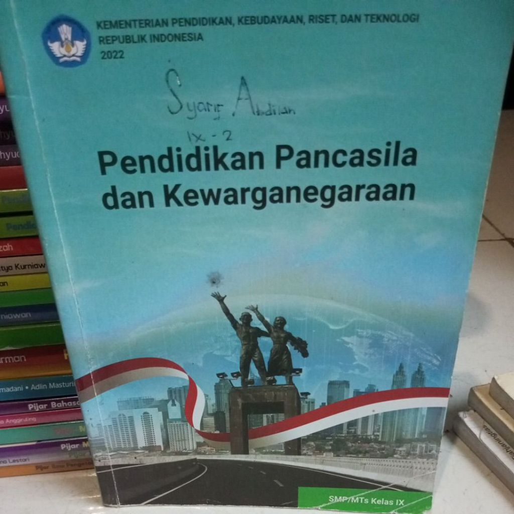 Jual BUKU ORIGINAL - PENDIDIKAN PANCASILA DAN KEWARGANEGARAAN UNTUK SMP/MTS KELAS IX KURIKULUM ...