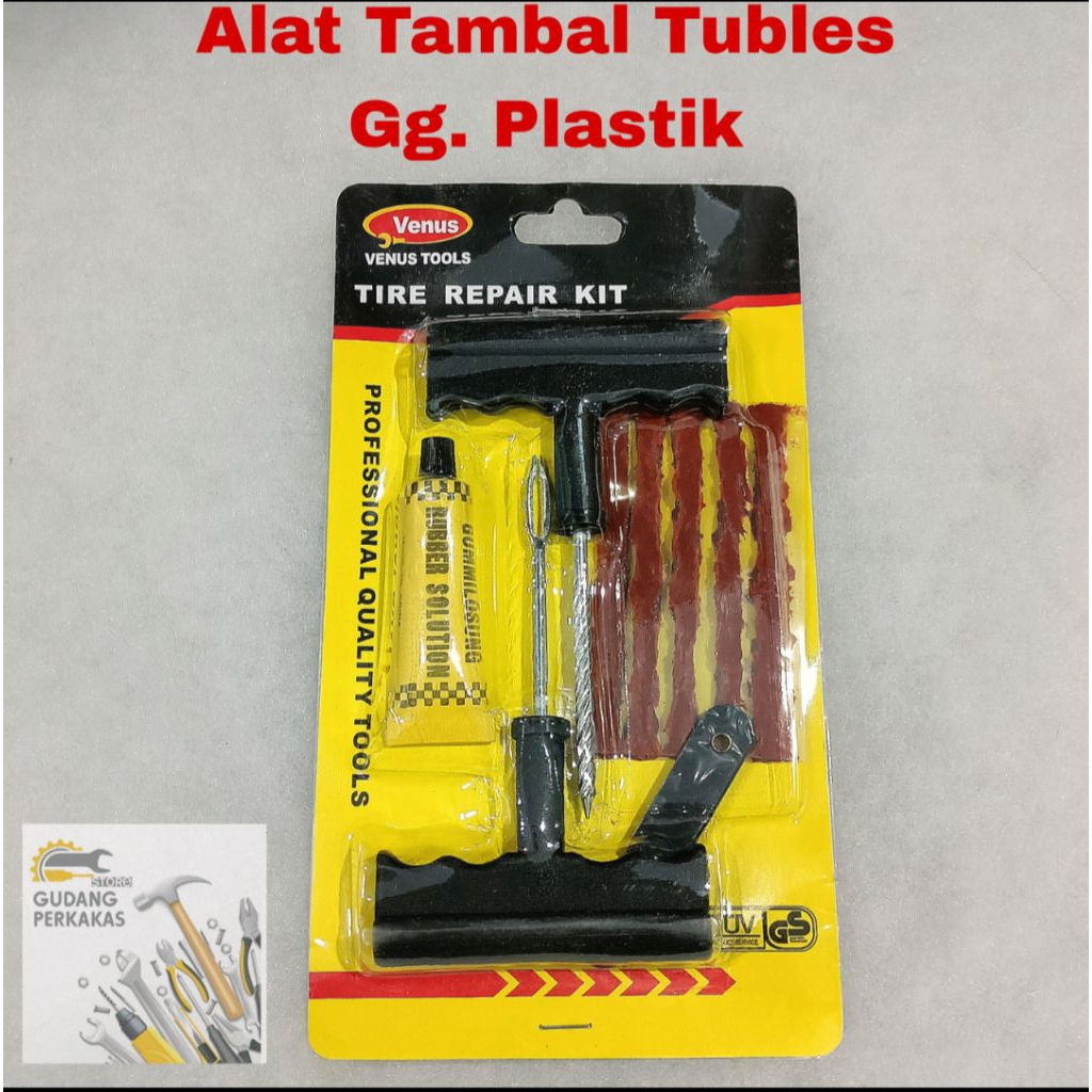 Jual Alat Tambal Ban Tubles Set Gagang PVC Tubeless Ban Bocor Mobil ...