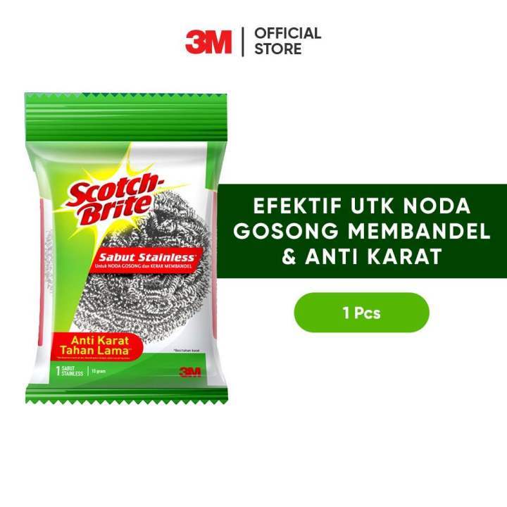 Jual Sabut Kawat Sabut Stainless 15 GR SCOCTH BRITE ID-SS Sabut Kawat ...