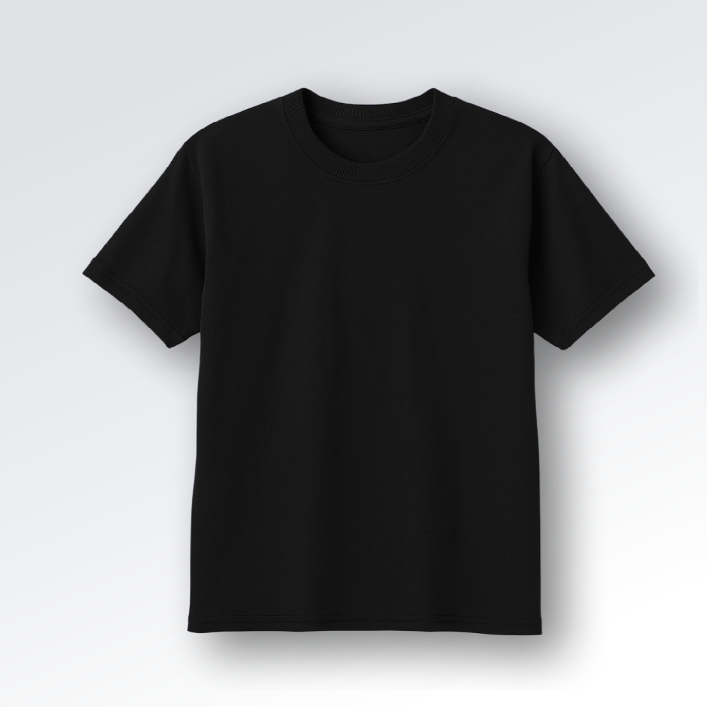 Jual KAOS POLOS LENGAN PENDEK HITAM / Kaos Hitam Polos | Shopee Indonesia