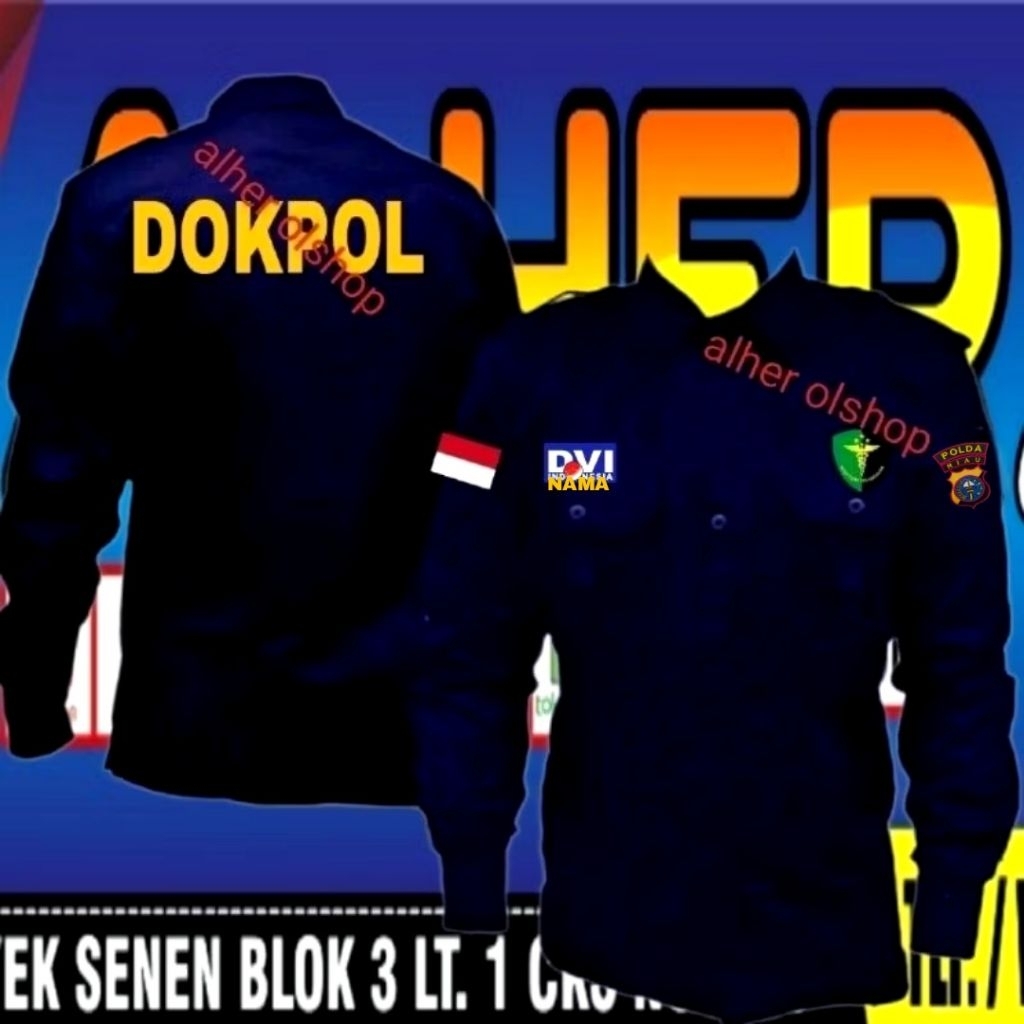 Jual kemeja Dokpol baju Dokpol seragam Dokpol Pdh Dokpol kemeja kerja ...