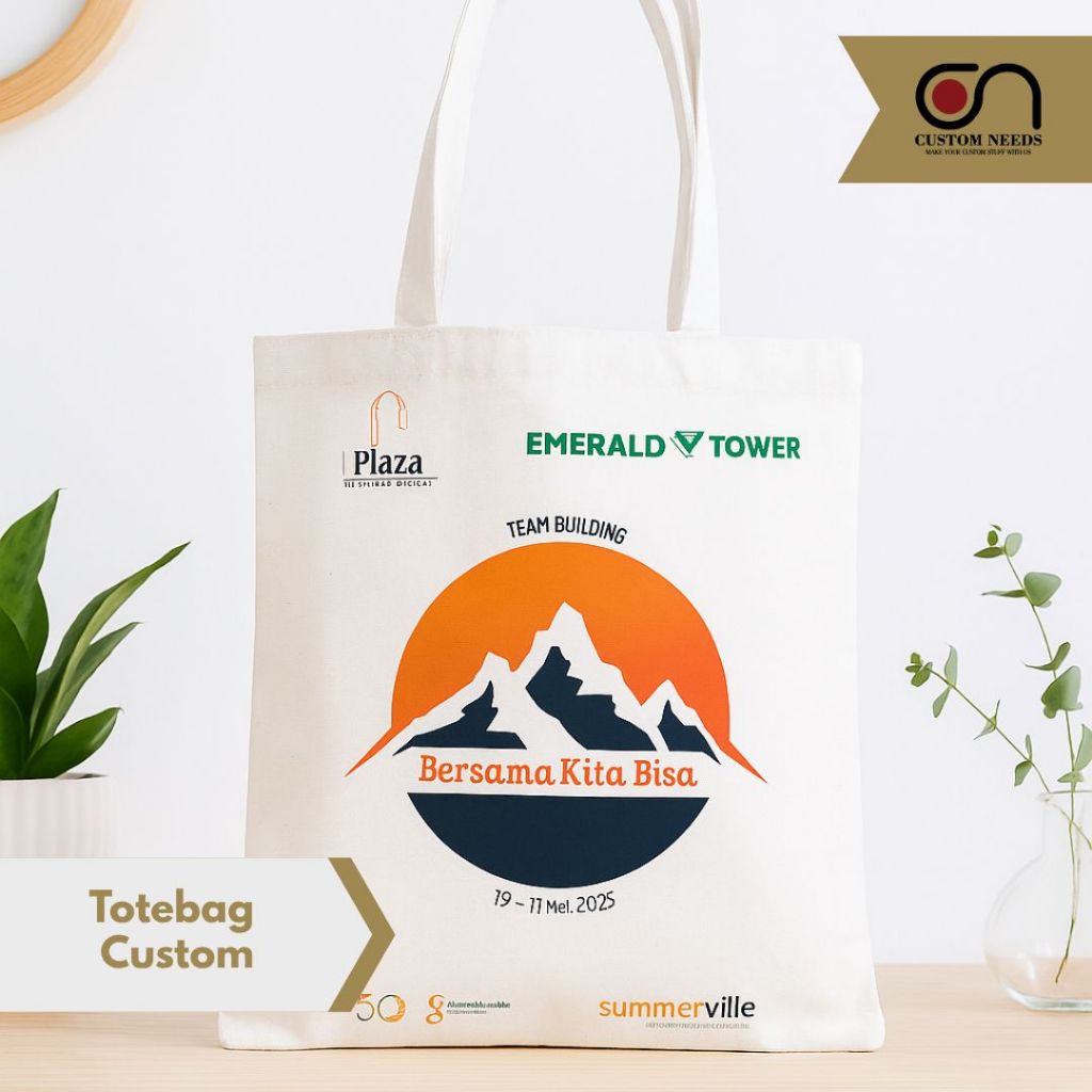 Jual Totebag Custom | Tas Blacu Custom UV DTF Satuan / Tote Bag Custom ...