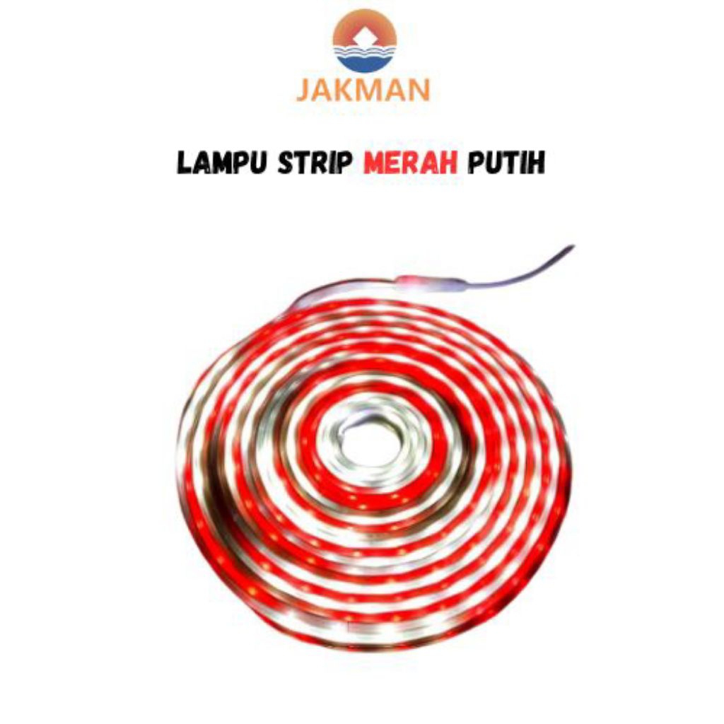 Jual LAMPU LED STRIP MERAH PUTIH / LAMPU STRIP 7M / LAMPU STRIP 10M ...