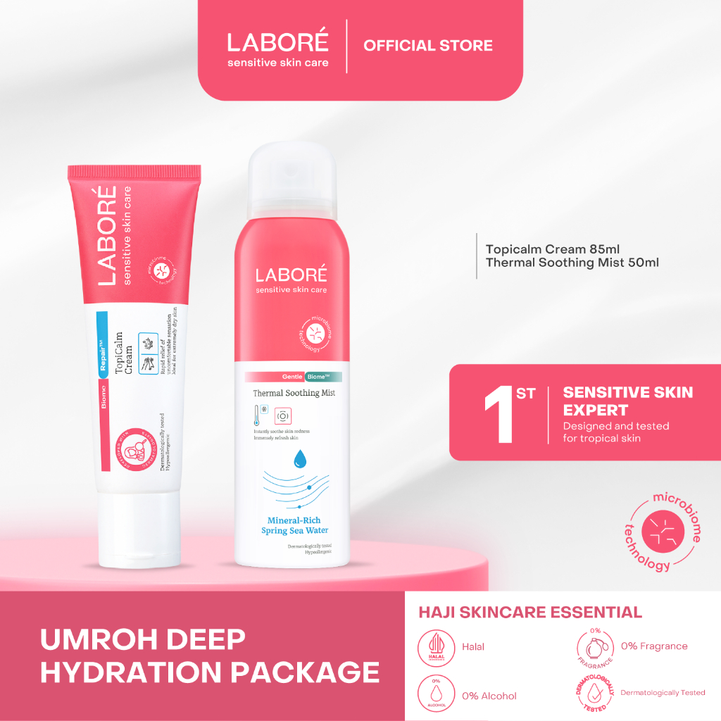 Jual Labore Umroh Deep Hydration Package (BiomeRepair TopiCalm Cream 20 ...
