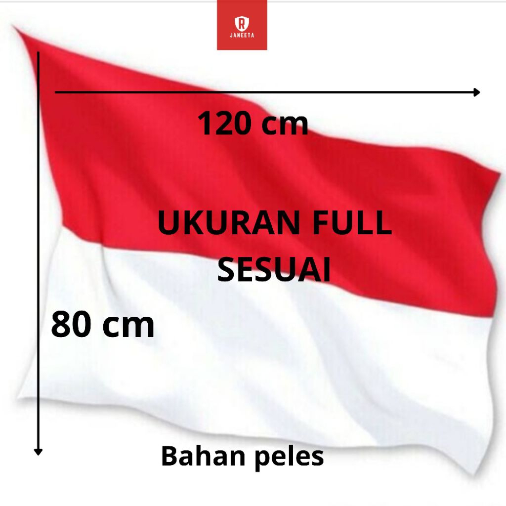 Jual Bendera Merah Putih Ukuran 120 x 80 cm Sesuai Full Cocok Buat ...
