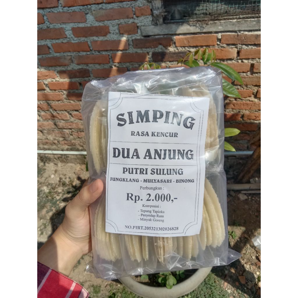 Jual Dua Anjung Simping Rasa Kencur khas Purwakarta - 1 pak isi 10 pcs ...
