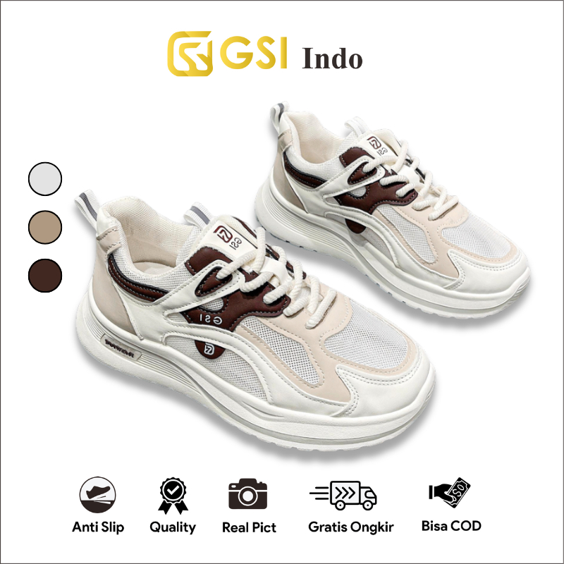 Jual GSI Indo Lydia 1358 Sepatu Sneakers Wanita Casual Sport Olahraga ...