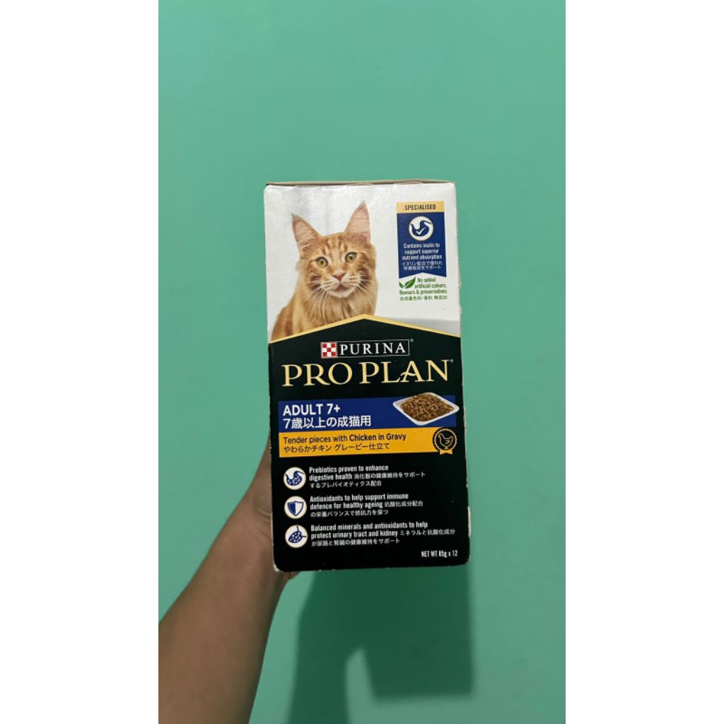 Jual Proplan Chicken in gravy adult 7+ pouch 85g 1 box | Shopee Indonesia