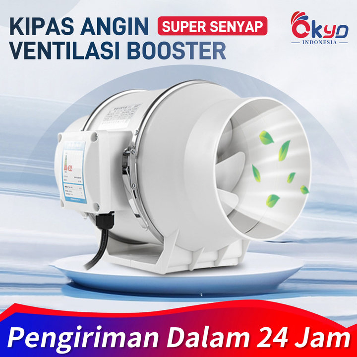 Jual 4" 6" 8"Inch 220V Blower Kipas Angin Buang Diam Ekstraktor Kipas ...