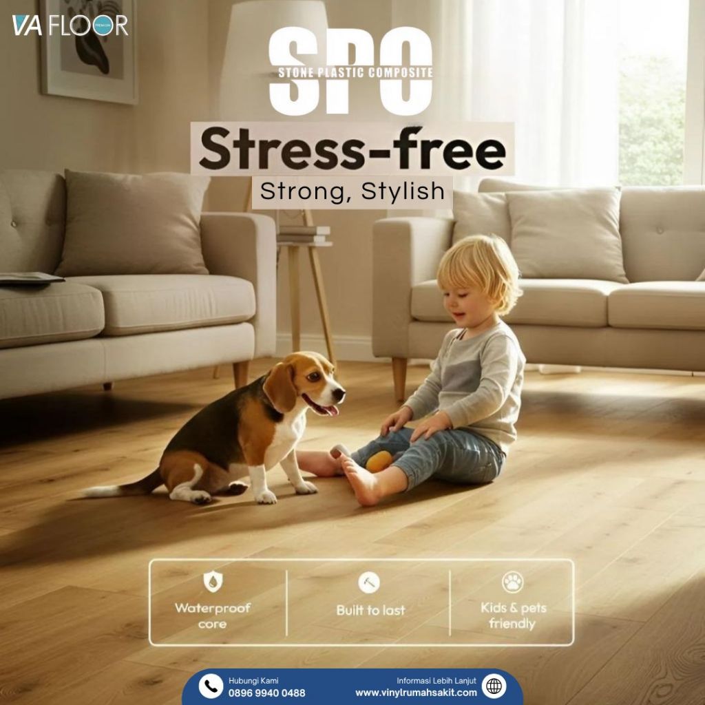 Jual Lantai SPC Klik VA Floor 5mm | Anti Air - Anti Rayap - Stylish ...