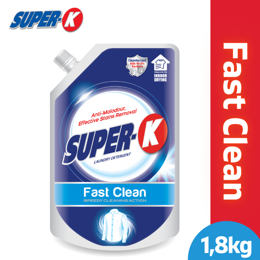 Jual Kuat Harimau Super-K Liquid Laundry Detergent Fast Clean 1.8kg ...