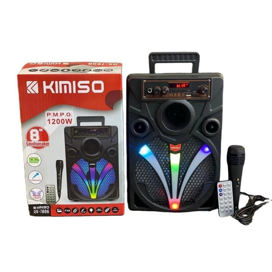 Jual Speaker + Mic Kimiso / Brain Power QS-7806 (8 Inch) Speaker ...