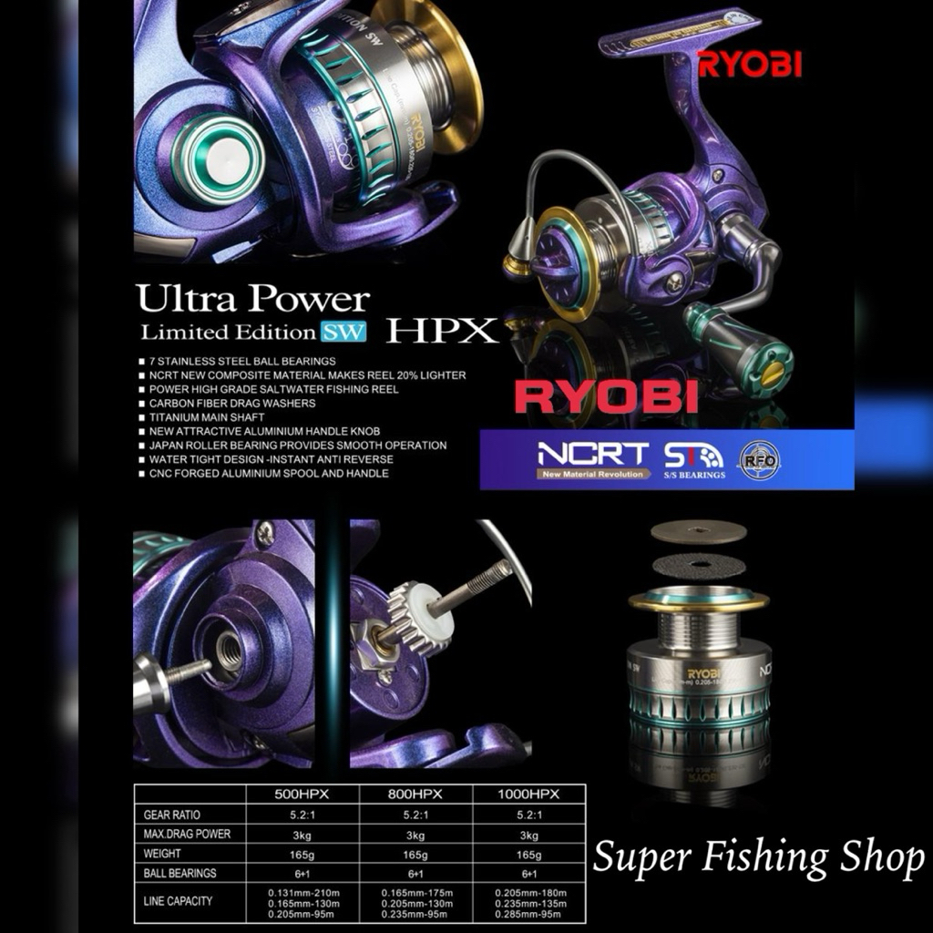 Jual Reel Ryobi Ultra Power SW 1000HPX Limited Edition Power Handle ...
