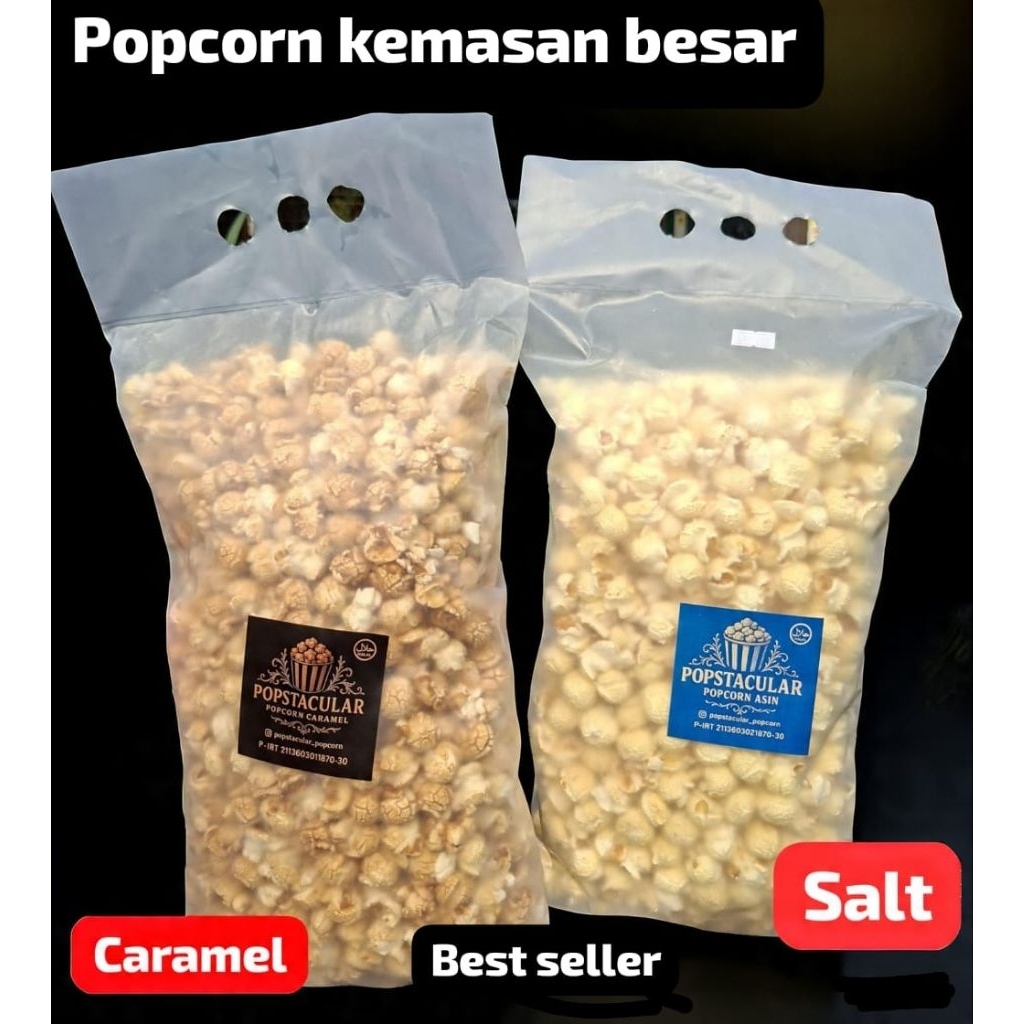 Jual NEW POPCORN CARAMEL/ASIN JUMBO 500gr - snack sehat - cemilan murah ...