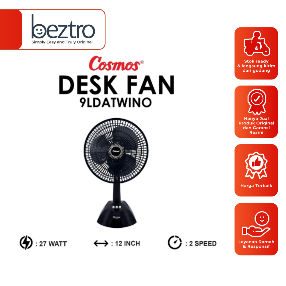 Jual Cosmos Kipas Angin 9LDATWINO – Desk Fan Kipas Angin Meja 9 inch ...