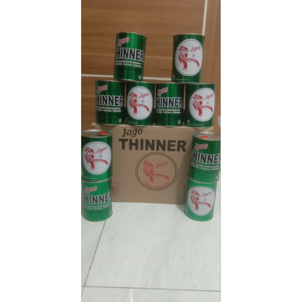 Jual 1kartin 24 kaleng thinner ND SUPER jgoo high gloss quality 600 ml ...