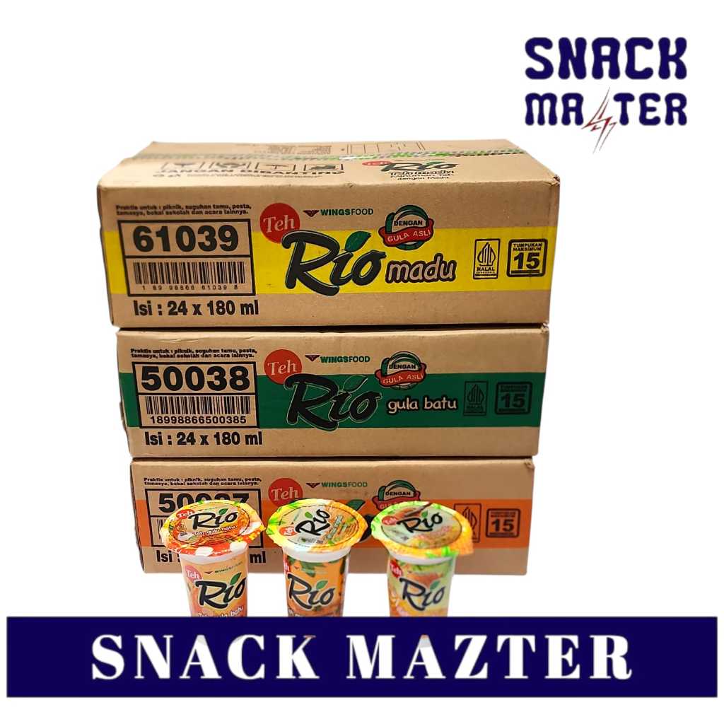 Jual Teh Rio Cup Karton - Netto 180ml x 24 cup | Shopee Indonesia