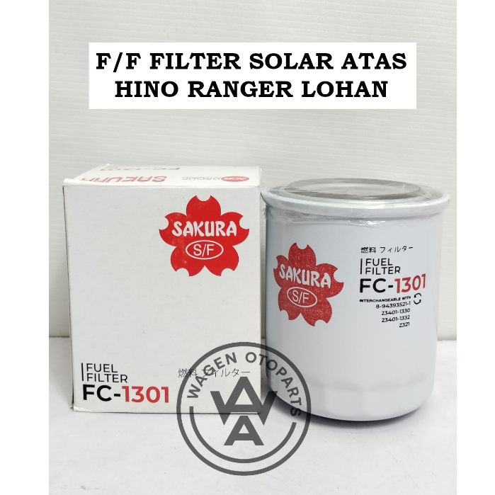 Jual Filter Solar Hino Ranger / Hino Lohan / Hino Dutro Sakura FC-1301 ...