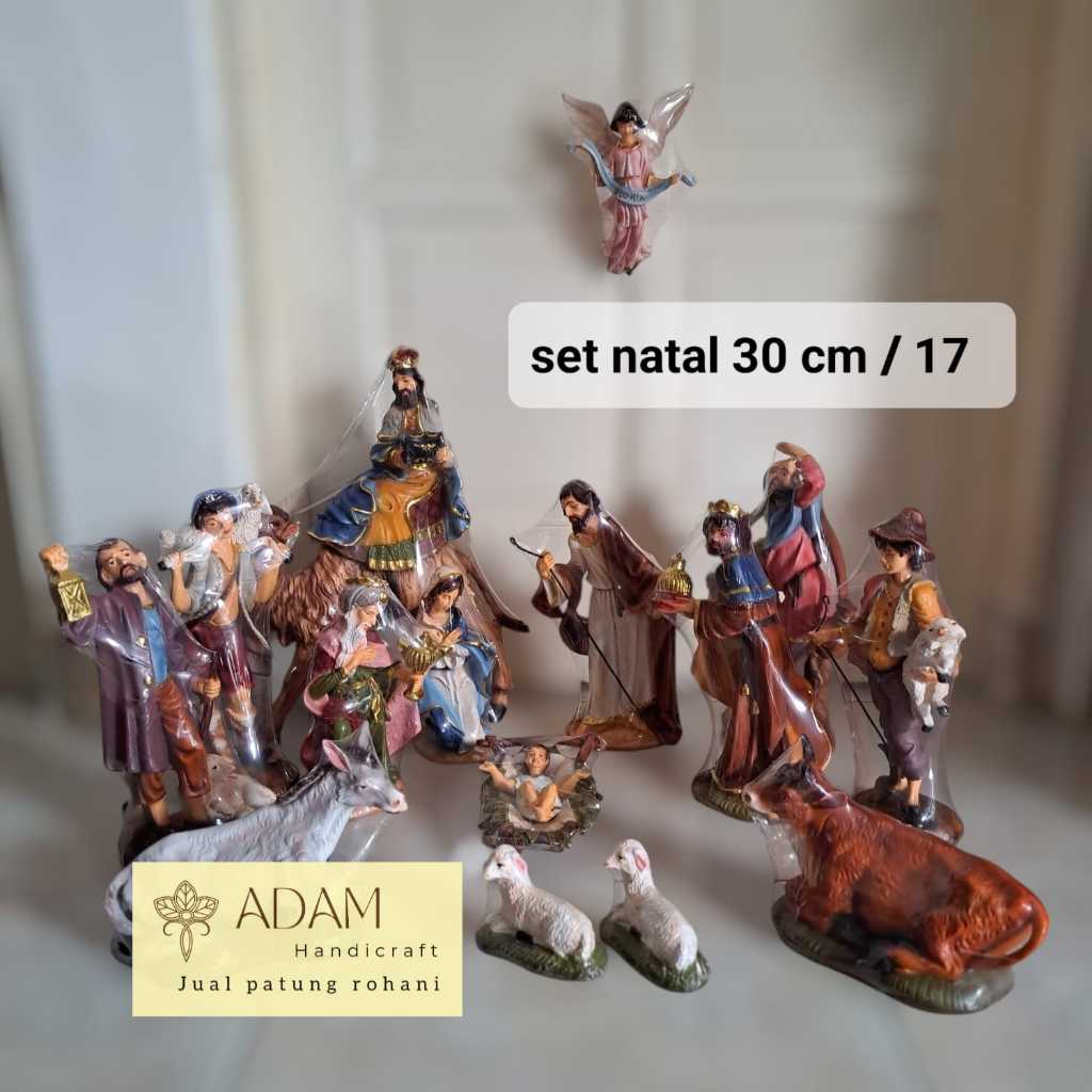 Jual Patung set Natal 30 cm dekorasi natal gereja | Shopee Indonesia