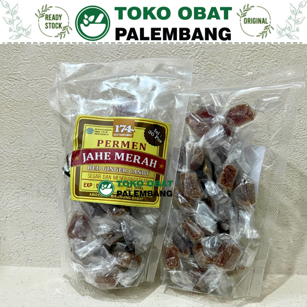 Jual PERMEN JAHE MERAH 30PCS 174 SATU TUJUH EMPAT SEGAR DAN ...