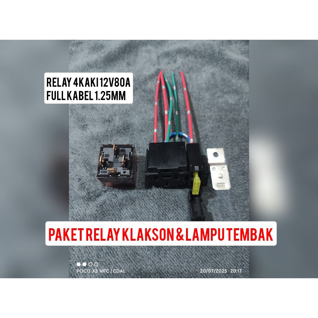 Jual Paket Relay 4 Kaki 5 Kaki 12v 80a Socket Riley Gandeng Set Box ...