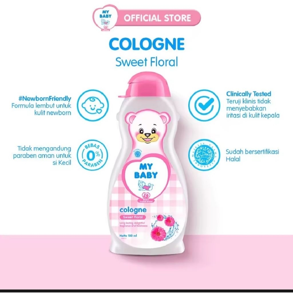 Jual My Baby Body Cologne Sweet Floral 100 Ml | Shopee Indonesia