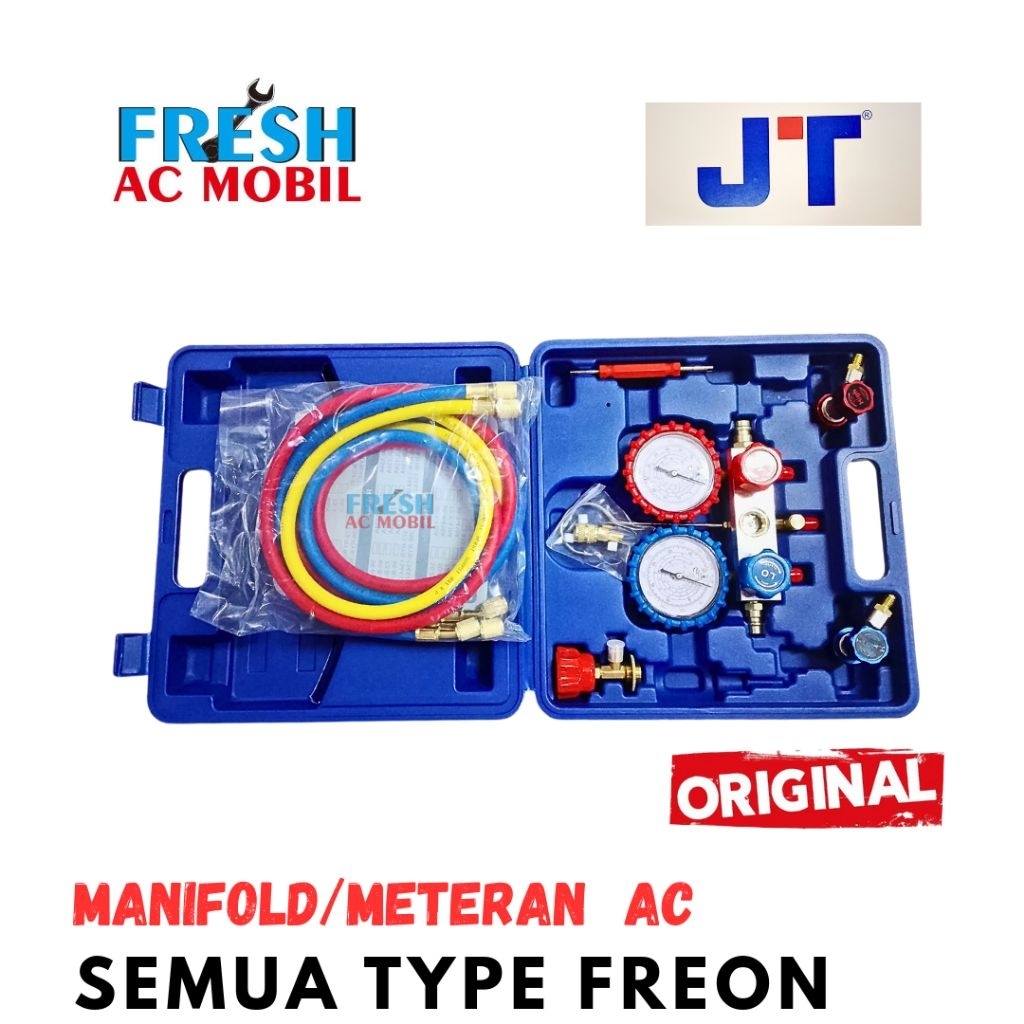 Jual Meteran Testing Manifold Gauge AC Double Multi Fungsi R134A R404A ...