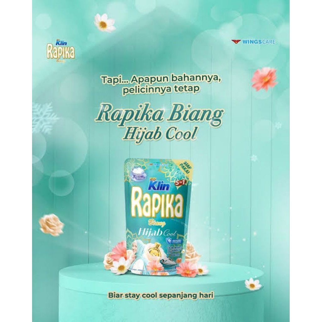 Jual RAPIKA BIANG HIJAB KEMASAN POUCH 250ML | Shopee Indonesia