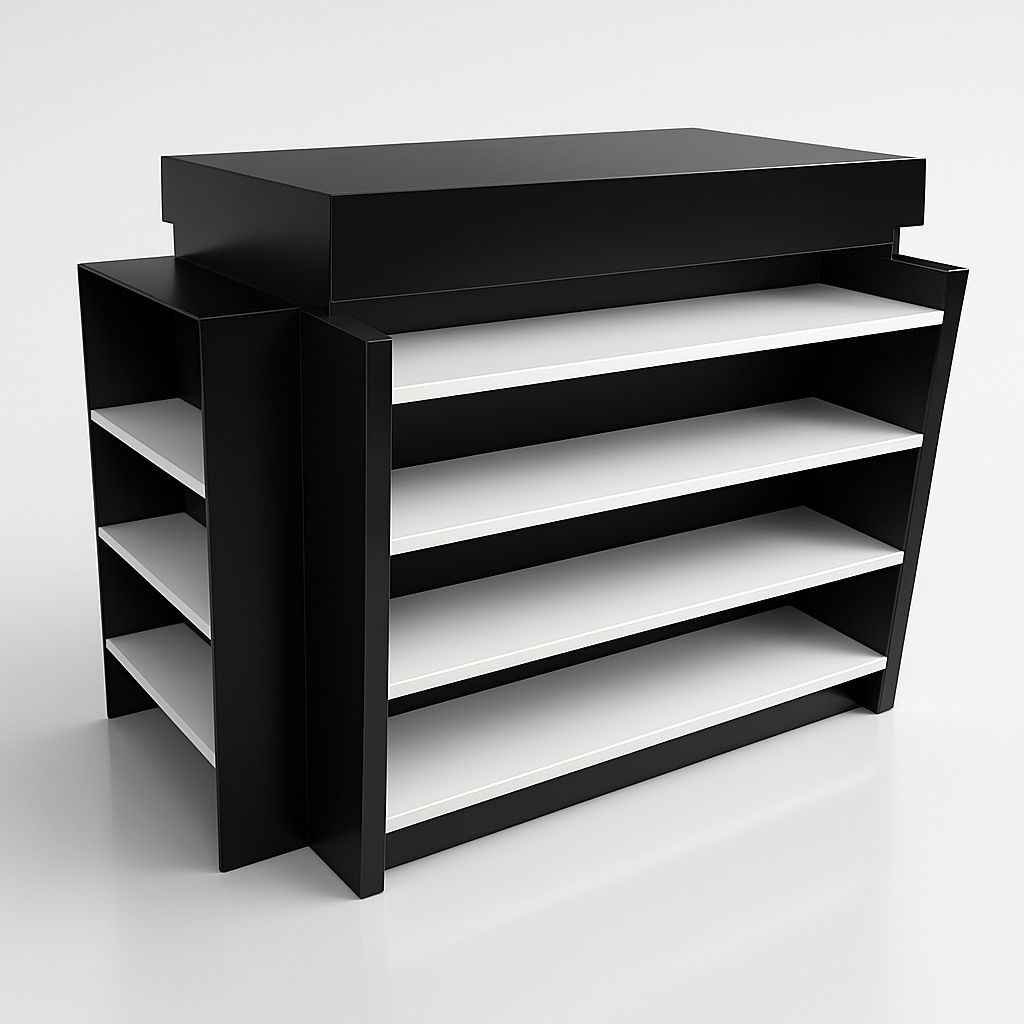 Jual meja kasir / minibar / booth portable / meja resepsionis / meja ...