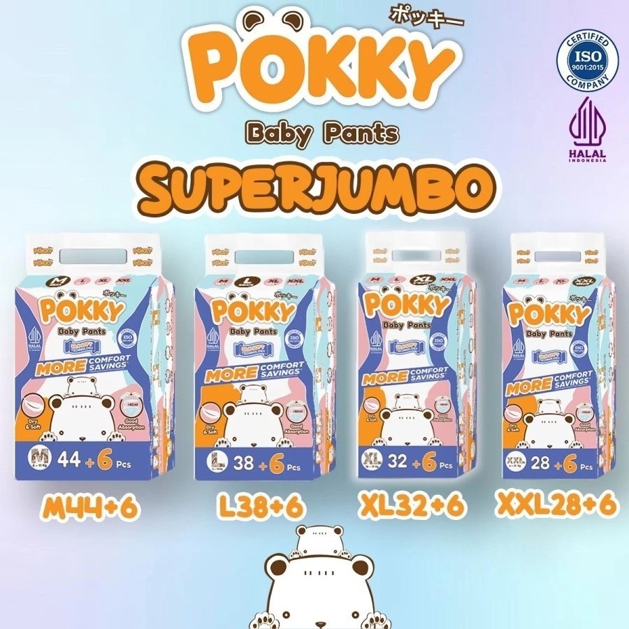 Jual Pokky Pampers Pants SUPER JUMBO pack M, L, XL, XXL | Shopee Indonesia