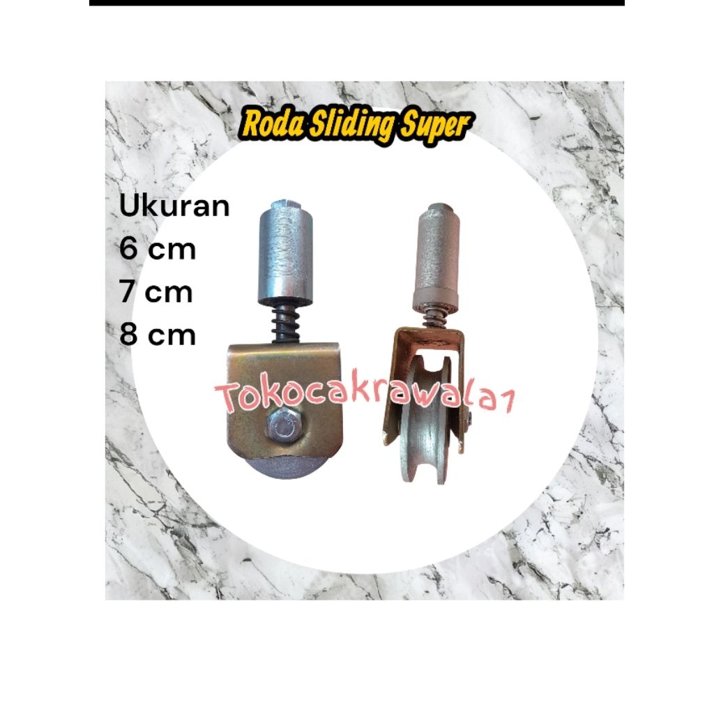 Jual Roda Pagar Sliding, Roda Besi Rel Tikung Anti Anjlog | Shopee ...