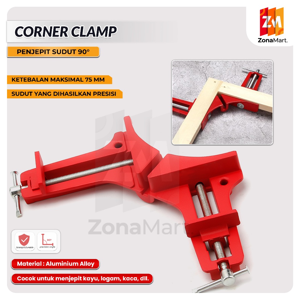 Jual Corner Clamp Klem Sudut Siku Penjepit Mitre Right Angle 90 Derajat ...