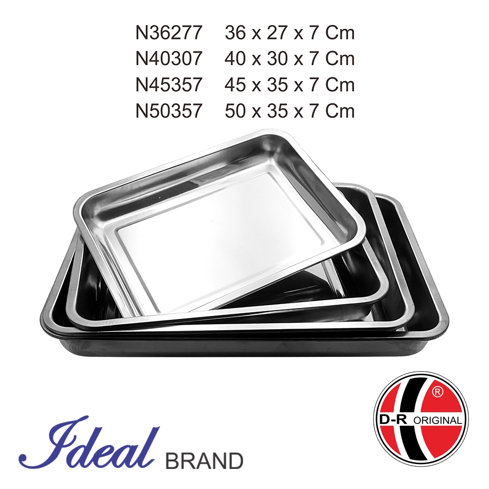 Jual Nampan TEBAL Stainless Baking Tray Loyang Persegi IDEAL | Shopee ...