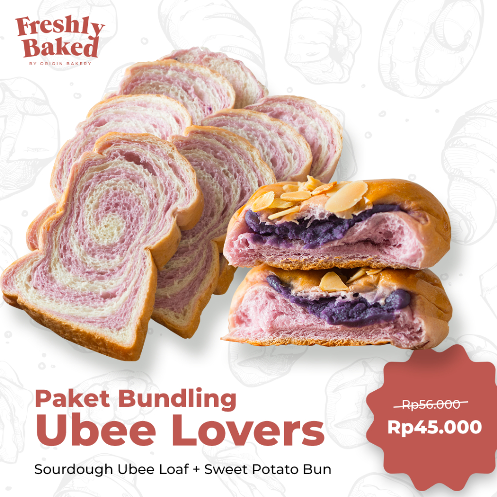 Jual Special Bundling Ubee Lover Bread - Sourdough Ubee Loaf & Sweet ...