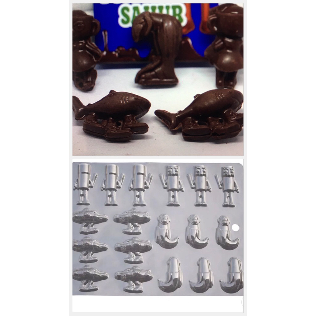 Jual paket isi 2 Cetakan plastik 3D topper hiasan lolipop permen cake ...