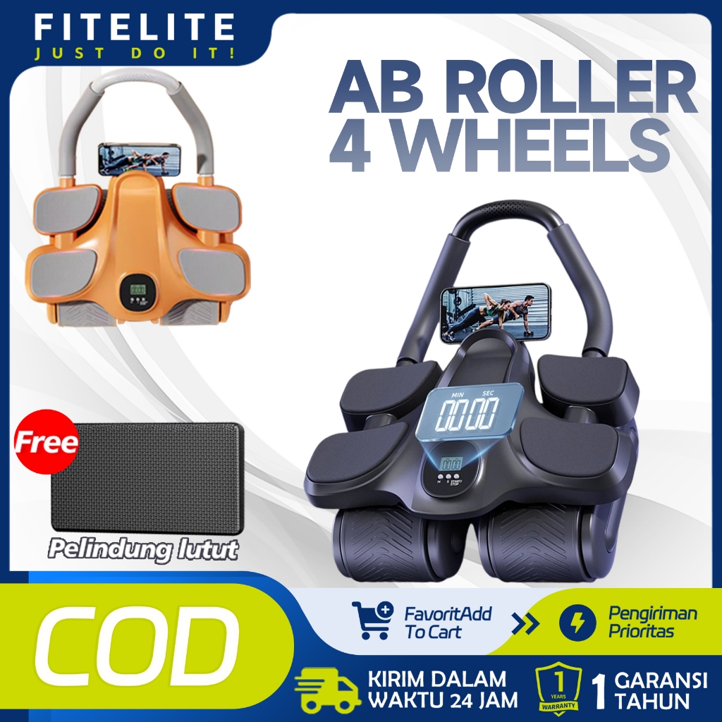 Jual Ab Roller 4 Roda Roda Perut SPORT ABDOMINAL ROLLER ELBOW 4 WHEEL ...