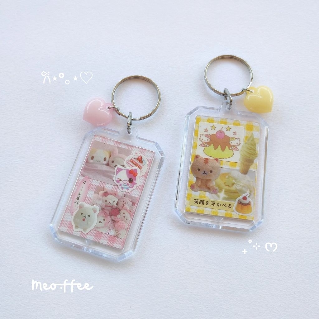 Jual [limited stock] Sticker Deco Keychain ♬⋆.˚ frame keychain kawaii ...